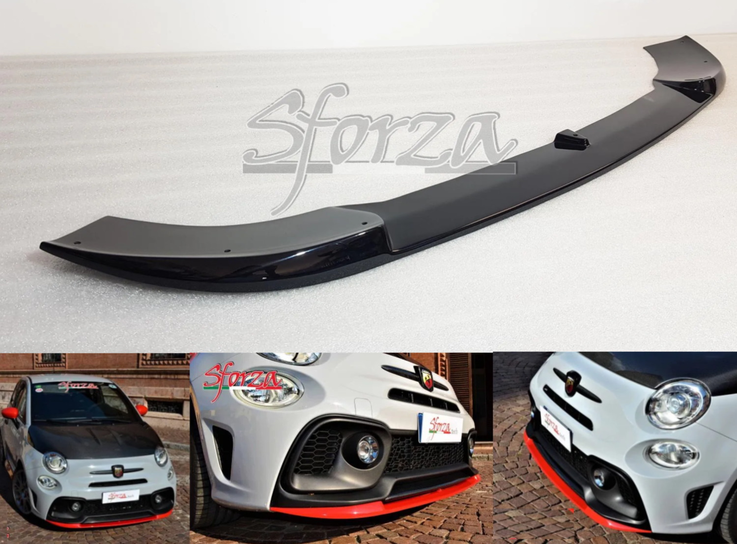 Sforza Abarth 595 Fiberglass Front Spoiler - UNLIMITED｜Ferrari・ABARTH ...